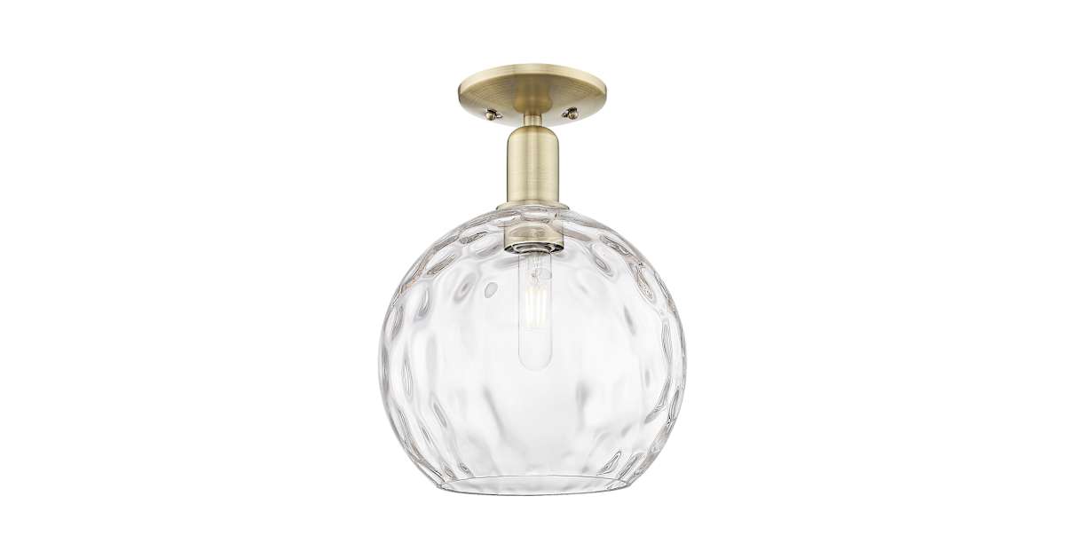 Innovations Lighting 716-1C-AB-G1215-10 Athens Water Glass 10" Wide ...