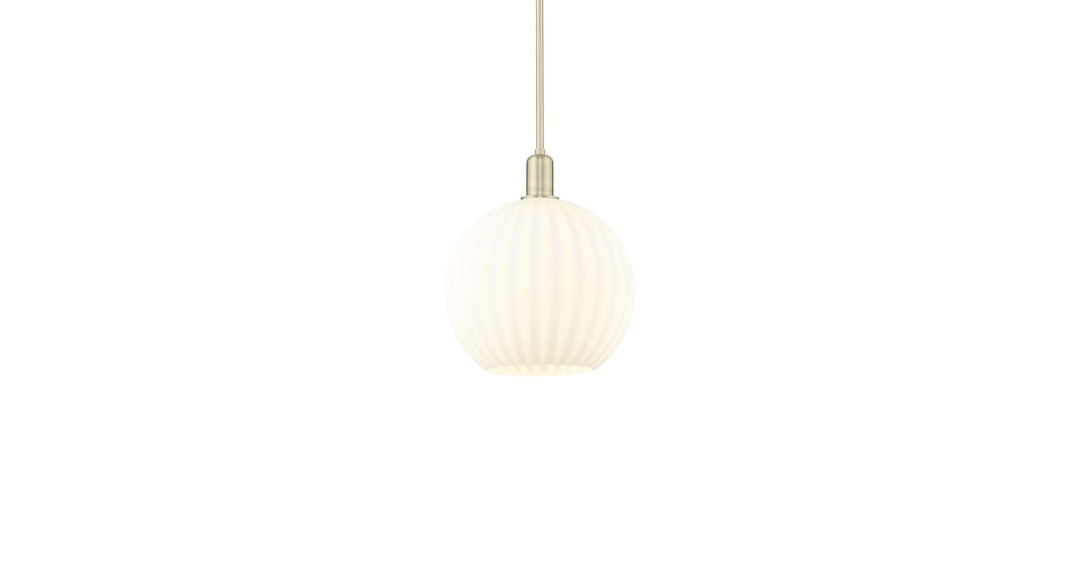 Innovations Lighting 716-1S-AB-G1217-12WV White Venetian 12" Wide ...