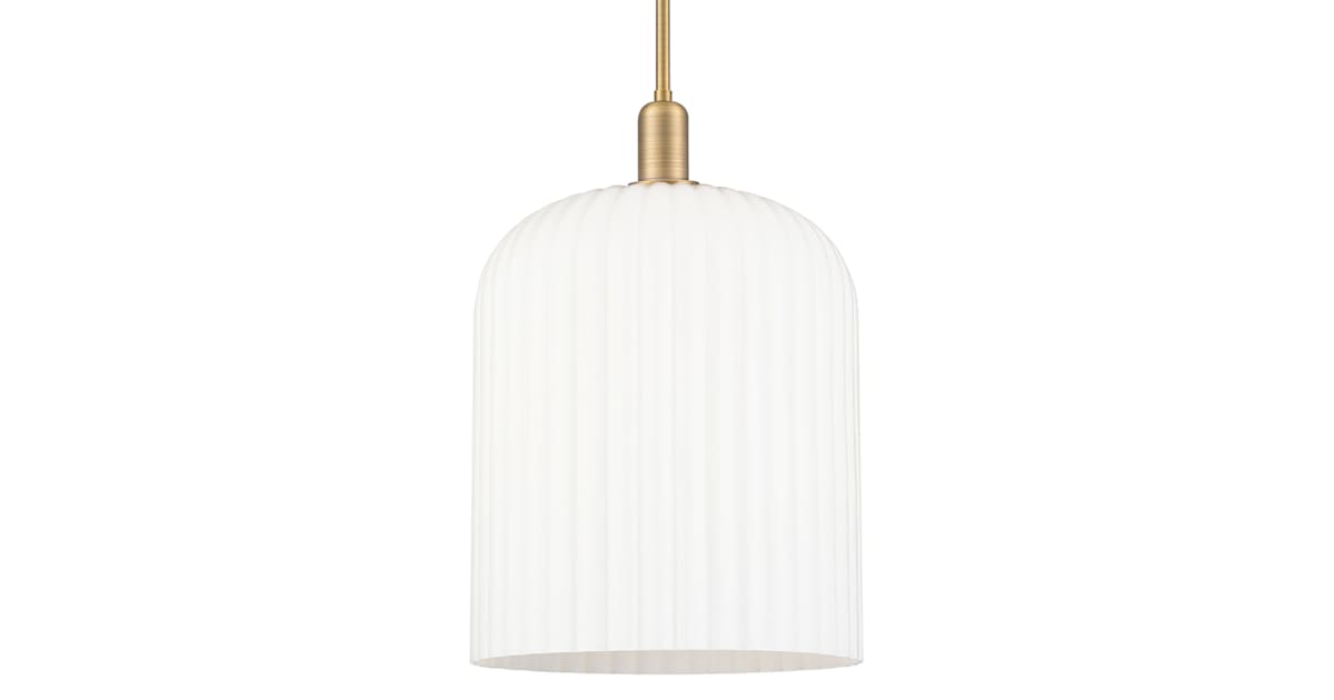 Innovations Lighting 716-1S-BB-G559-12GWH Bridal Veil 12" Wide Pendant ...