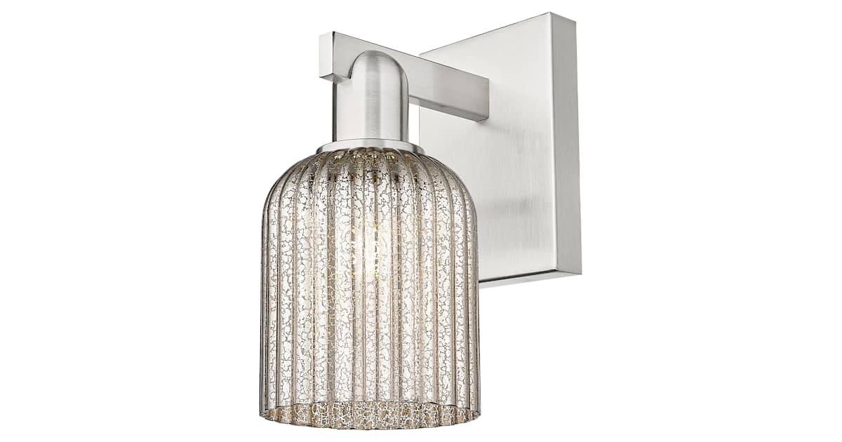 Innovations Lighting 716-1W-SN-G559-5ME Bridal Veil 11" Tall Bathroom ...