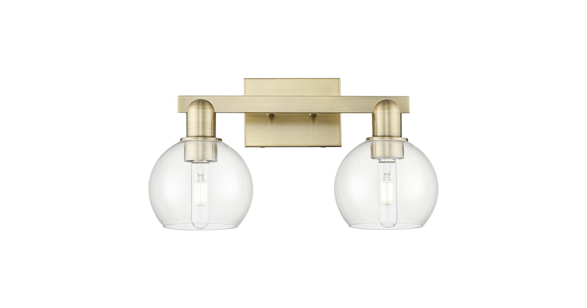 Innovations Lighting 716-2W-AB-G122-6 Athens 2 Light 17" Wide Vanity ...