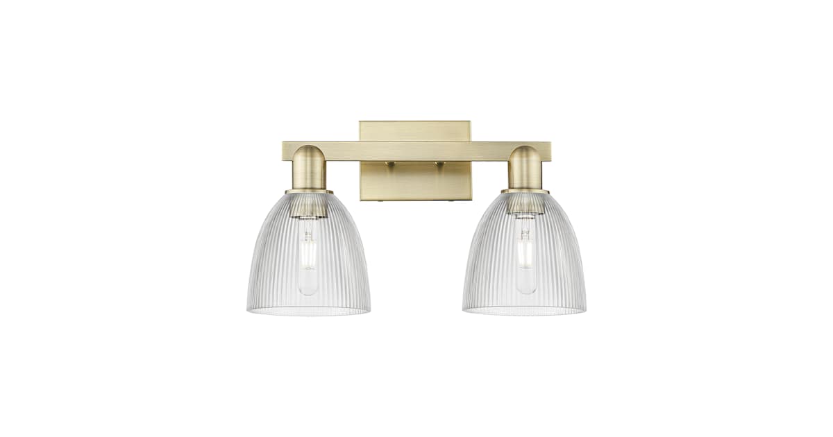 Innovations Lighting 716-2W-AB-G382 Castile 2 Light 17" Wide Vanity ...