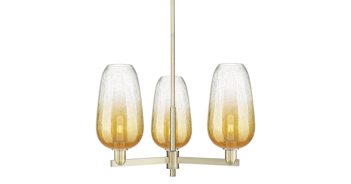 Innovations Lighting 716-3CR-AB-G484-7AM Brookhaven Flute 3 Light 18 ...