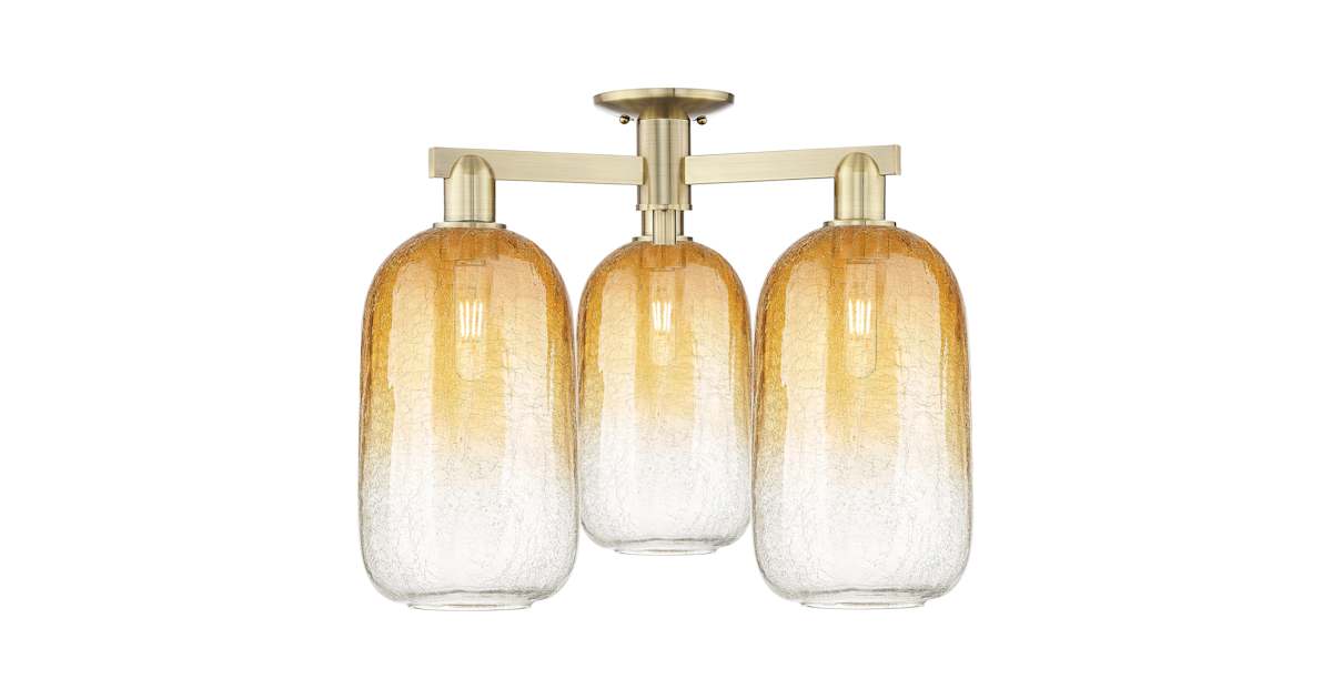 Innovations Lighting 716-3F-AB-G482-7AM Brookhaven Cloche 3 Light 25 ...