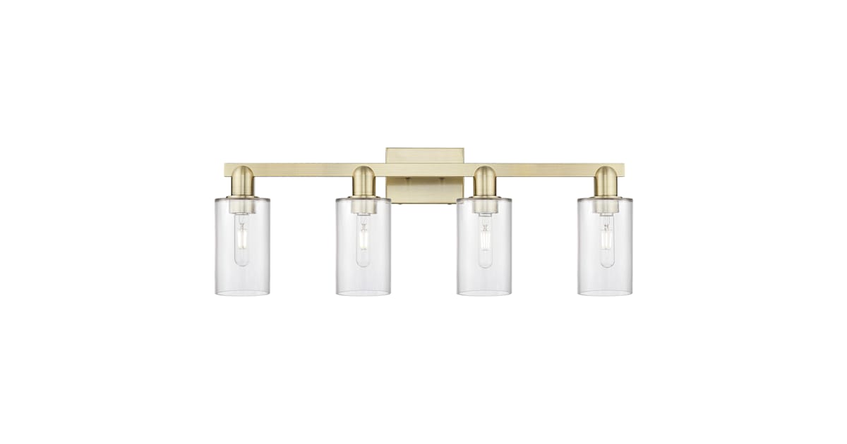 Innovations Lighting 716-4W-AB-G802 Clymer 4 Light 31" Wide Vanity ...