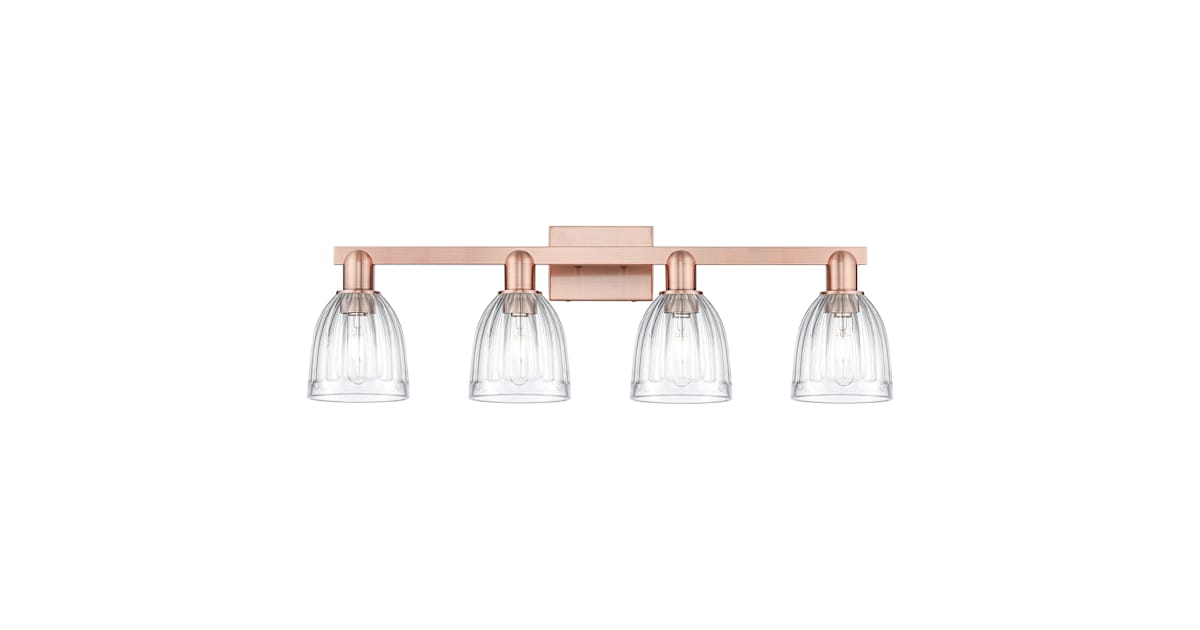 Innovations Lighting 716-4W-AC-G442 Brookfield 4 Light 33" Wide Vanity ...
