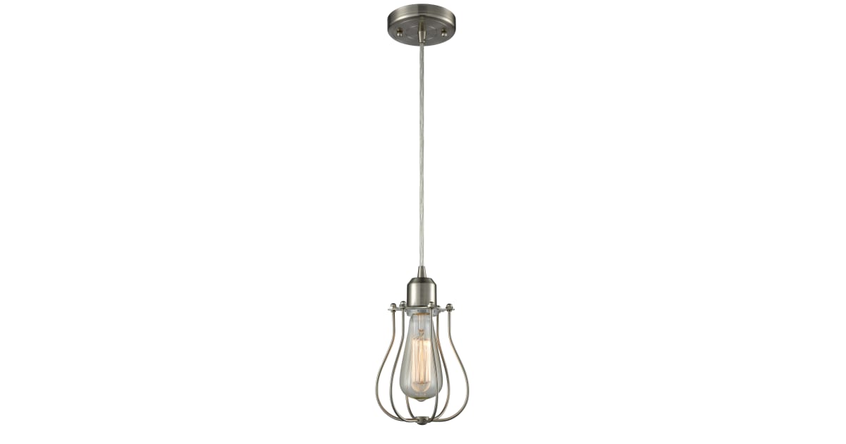 Innovations Lighting 900-1P-SN-CE513-SN Muselet 6" Wide Mini Pendant ...