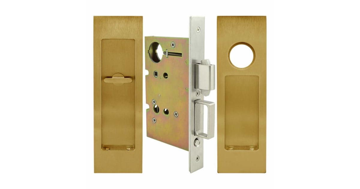 INOX FH27PD8450-212-38 FH27 Series Keyed Entry Mortise Pocket Door Lock ...
