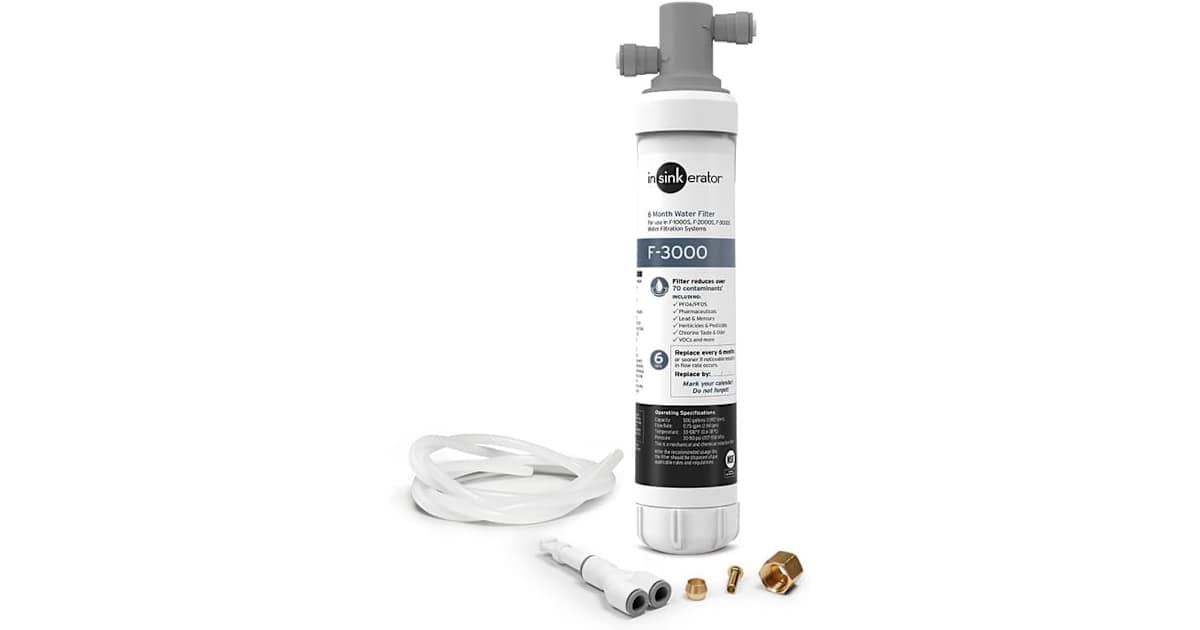 InSinkErator F3000S F-3000S Premium Filtration System - Reduces Over 70 ...
