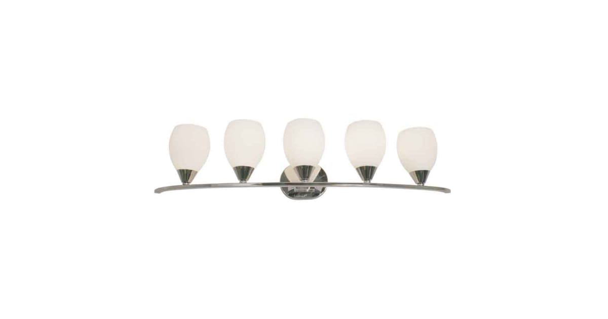 International Lighting 13855-15 Five Light Up Lighting Bathroom Vanity ...
