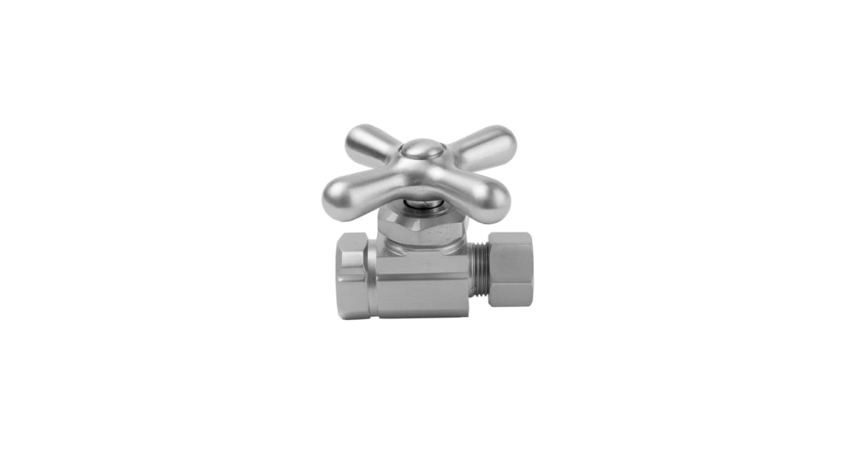 Jaclo 591X-PCH Multi Turn Straight Pattern 1/2" IPS x 3/8" O.D. Supply ...