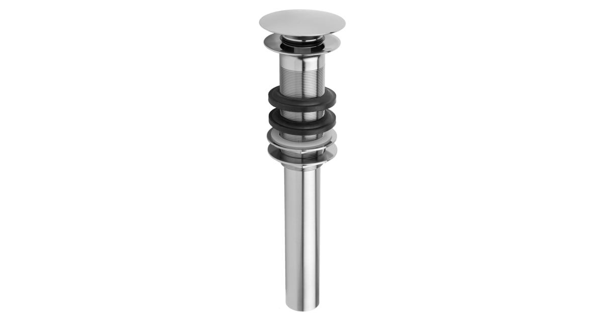 Jaclo 842-PCH Finger Touch Round Lavatory Drain - Less Overflow ...
