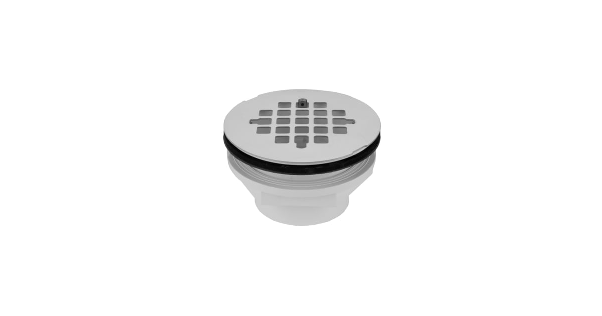 Jaclo 86560-CB 2" PVC Complete Shower Drain with Snap in Drain Plate ...