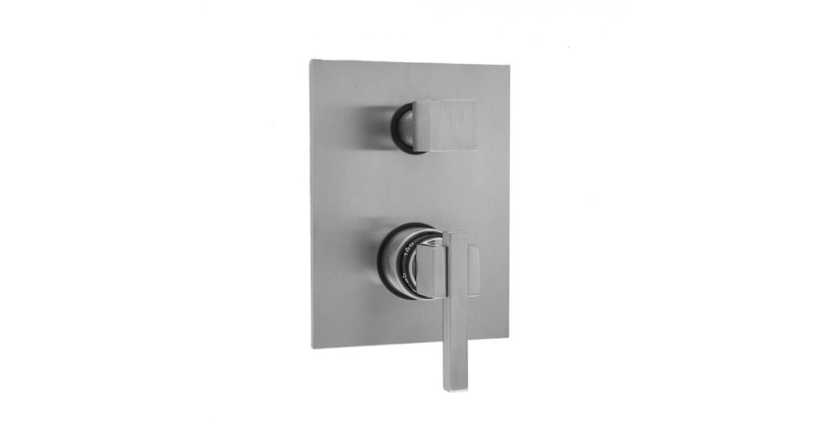 Jaclo T7502-TRIM-SN Rectangle Plate with CUBIX Lever Thermostatic Valve ...