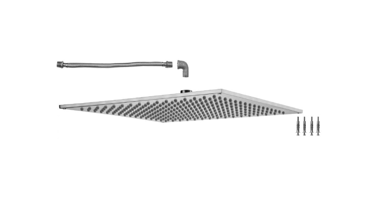 Jaclo JS219-VB 2.5 GPM 16" x 16" Square Flush Mount Rain Machine ...