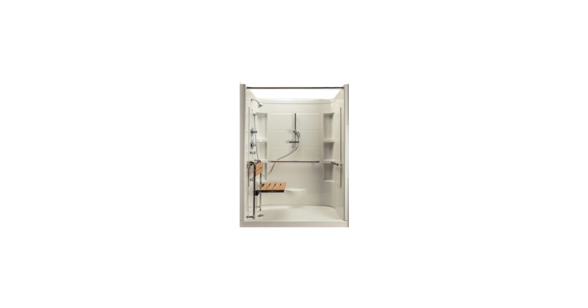 Jacuzzi AIP6030QLXD4PY Finestra 60" x 30" Alcove Shower Module with ...