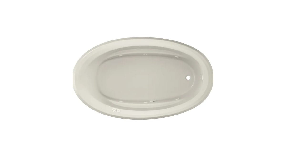 Jacuzzi NE50969 72" x 42" Signature Drop In Whirlpool Bathtub with 6 ...