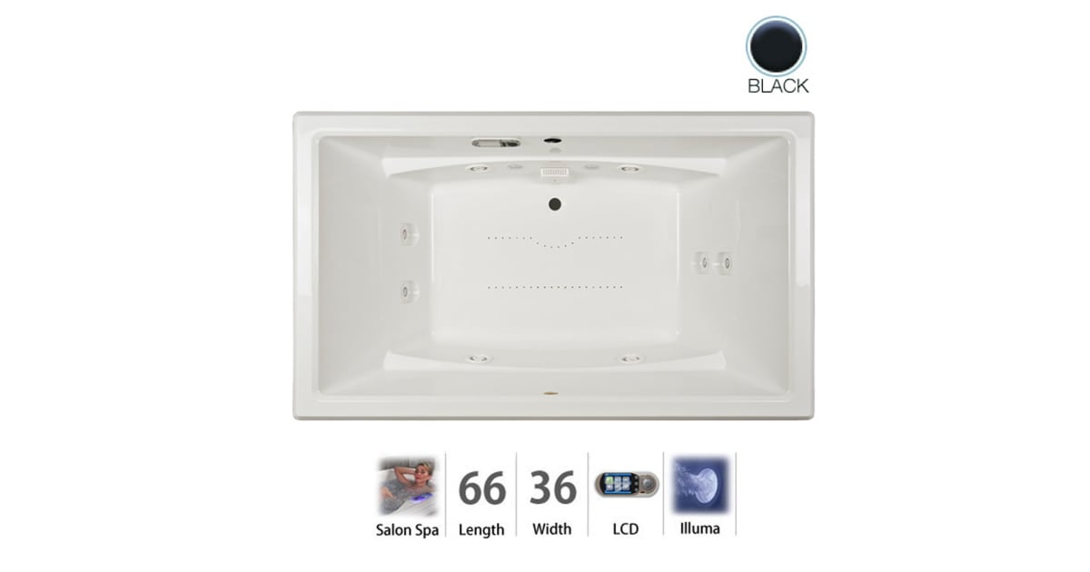 Jacuzzi ACE6636CCR5IHB Acero 66" Salon Spa Bathtub for Drop In ...