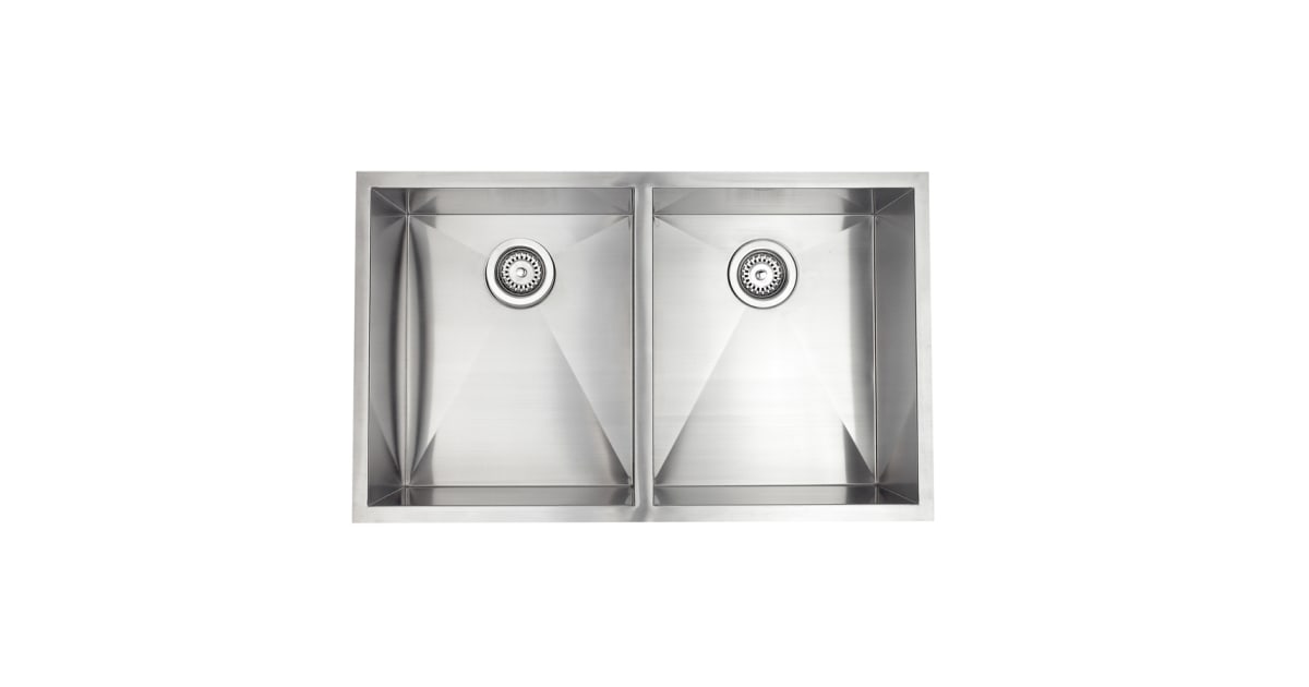 Jacuzzi AS-ZR20SXUSUM Astracast® Undermount Stainless Steel Double Bowl ...