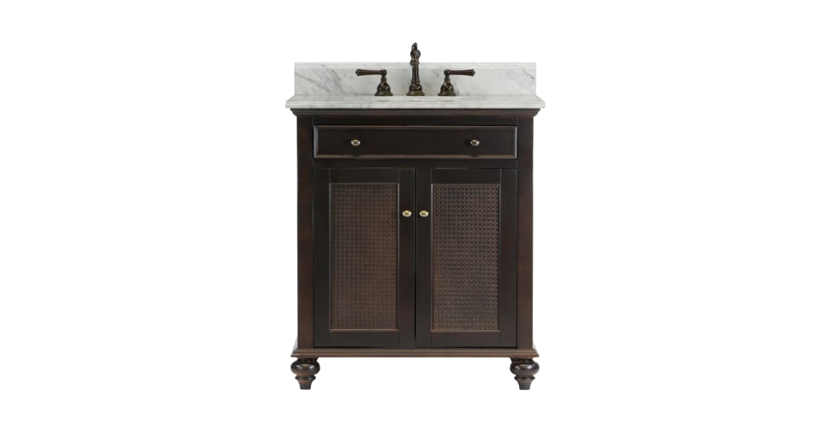Jacuzzi BAV30ES Barrea 30" Free Standing Single Basin Vanity Set with ...