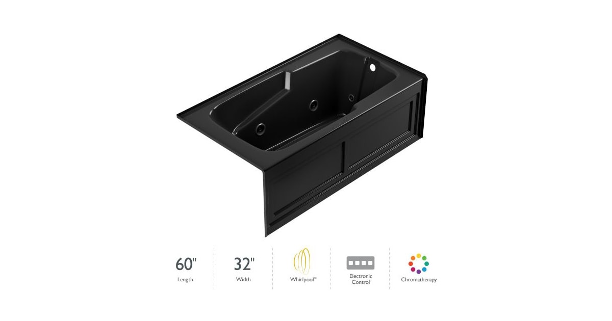 Jacuzzi NG44917 60" x 32" Cetra® Three Wall Alcove Comfort Whirlpool ...