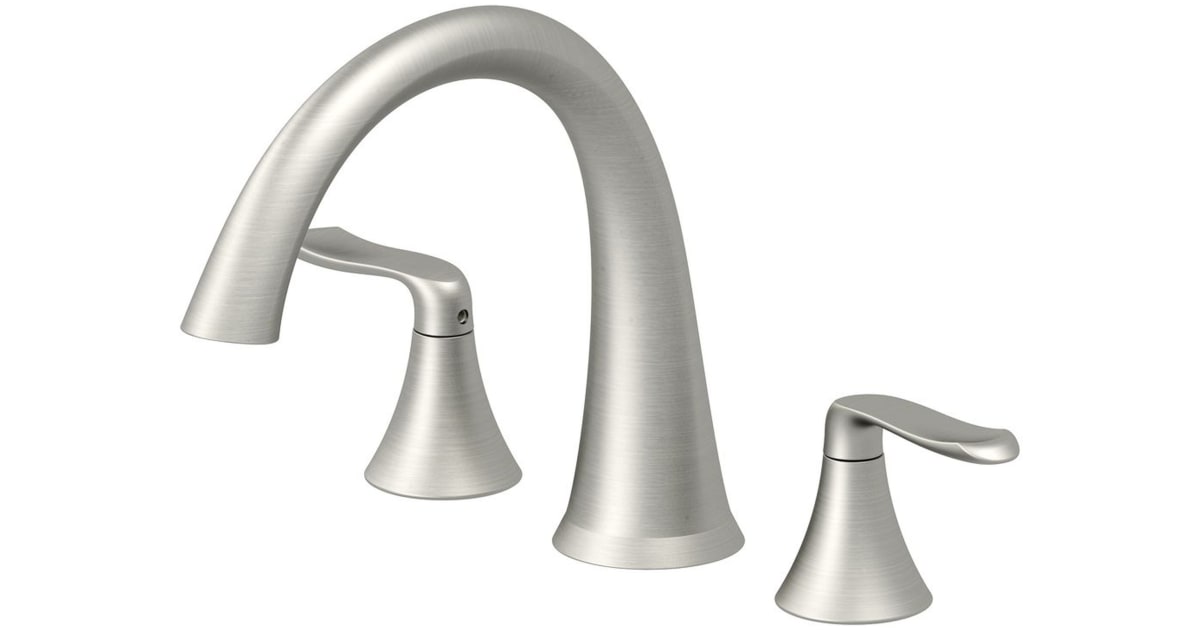 Jacuzzi FX-RTFVAZ-BN Piccolo Deck Mounted Roman Tub Filler with Metal ...