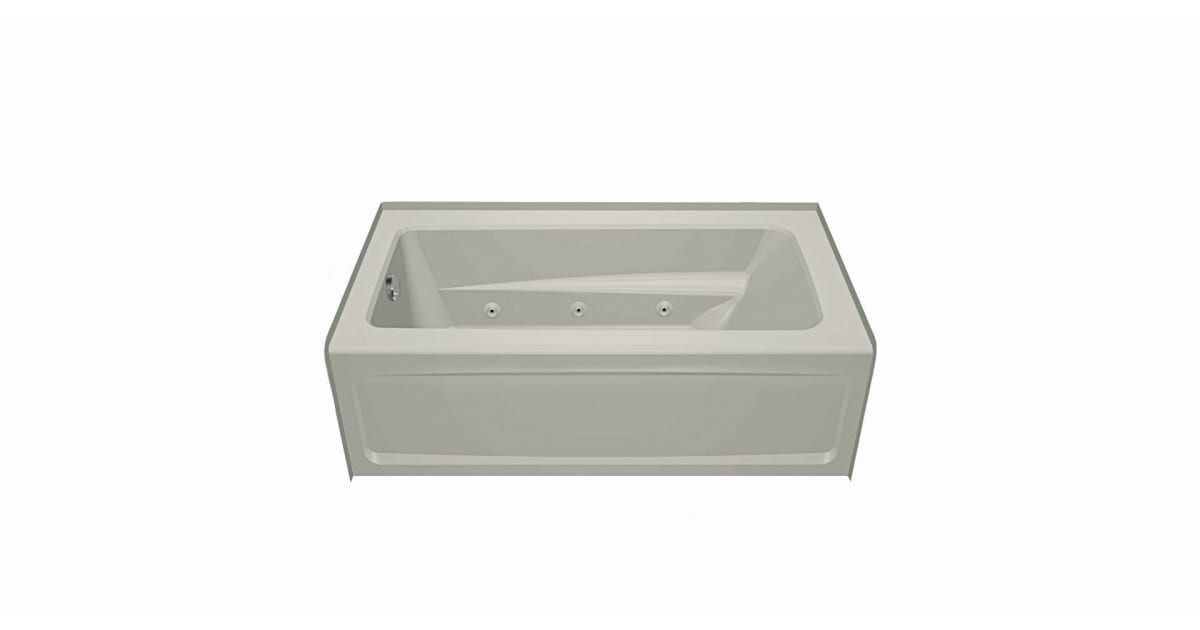 Jacuzzi P1S6030WLR1XXY Primo 60" Three Wall Alcove Acrylic Whirlpool ...