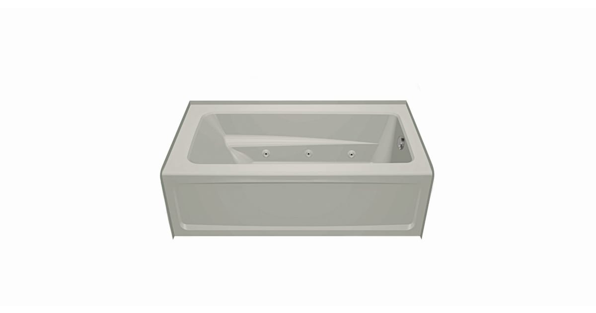 Jacuzzi P1S6030WRL1XXY Primo 60" Three Wall Alcove Acrylic Whirlpool ...