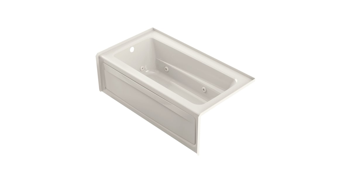 Jacuzzi P1S6032WLR1XXY Primo 60" Three Wall Alcove Acrylic Whirlpool ...