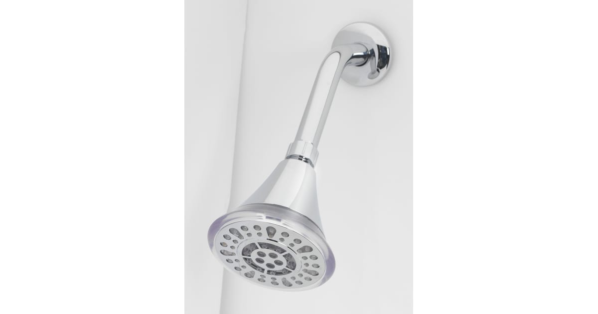 Jacuzzi PP70827 2.5 GPM 5 Function Shower Head with LED Temperature ...