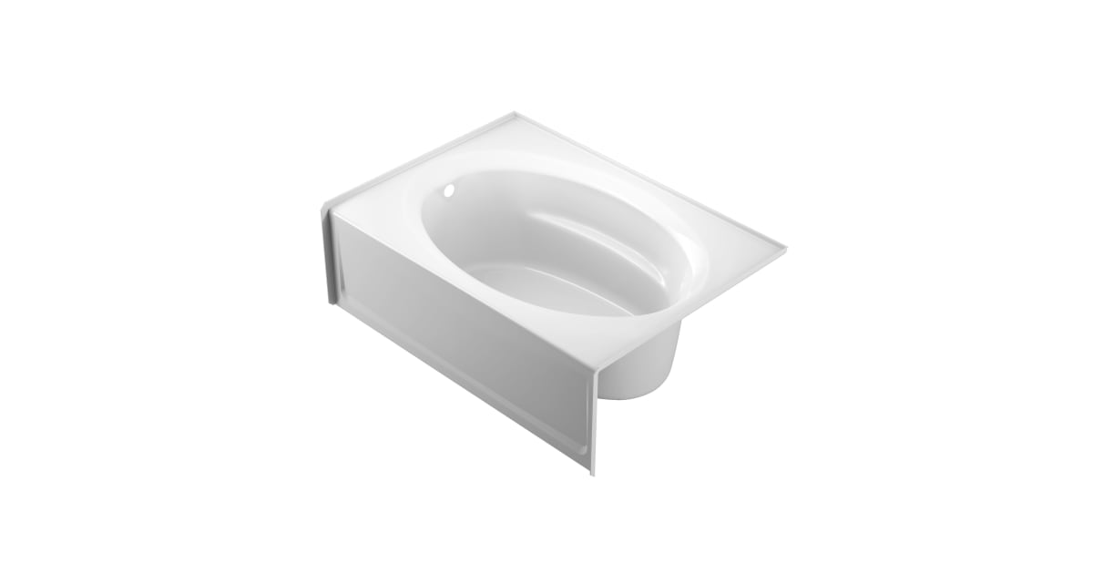 Jacuzzi R4S6042BLXXXXW Projecta 60" Three Wall Alcove Acrylic Soaking ...