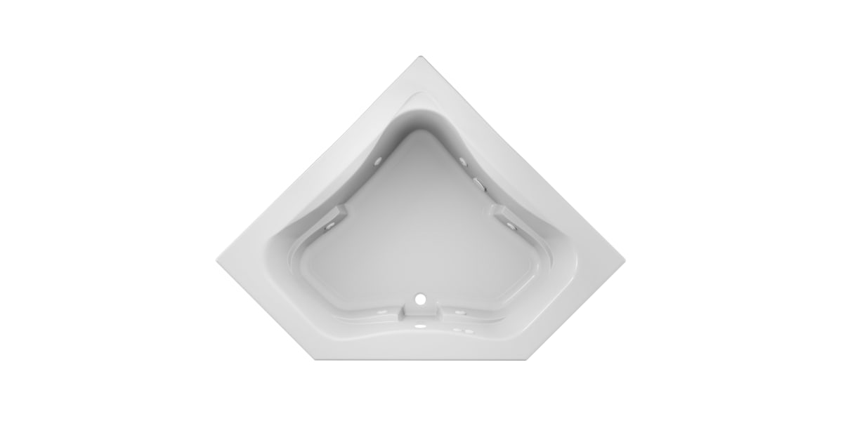 Jacuzzi R5D6060WCR1XXW Projecta 60" Drop In Acrylic Whirlpool Tub with ...