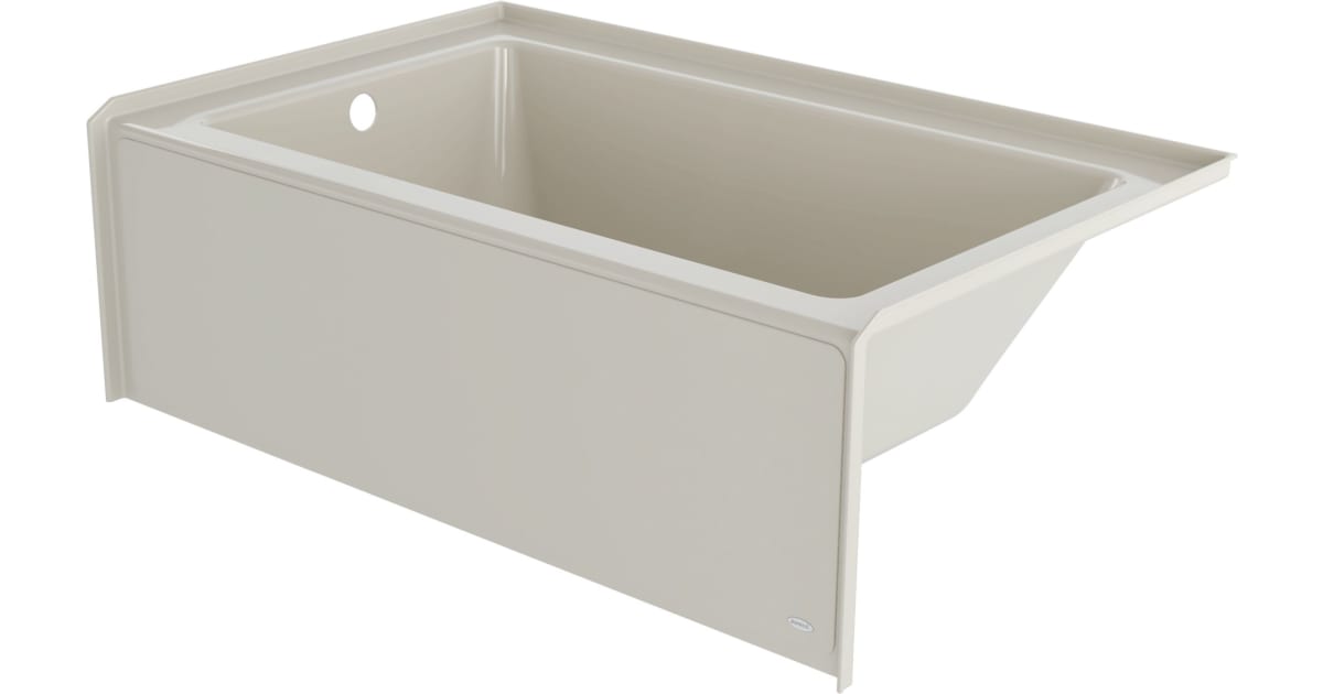 Jacuzzi PZ40969 Signature 60" Three Wall Alcove Acrylic Soaking Tub ...