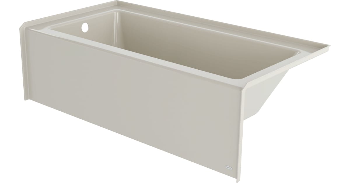 Jacuzzi PZ50969 Signature 66" Three Wall Alcove Acrylic Soaking Tub ...