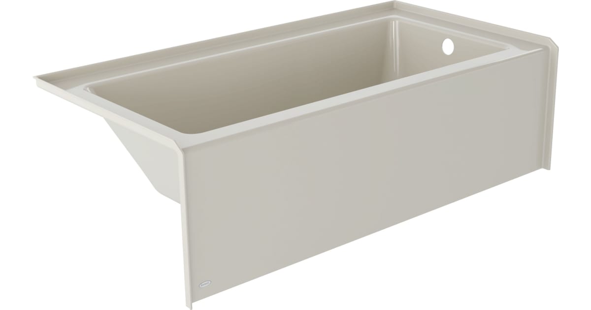 Jacuzzi PZ55969 Signature 66" Three Wall Alcove Acrylic Soaking Tub ...