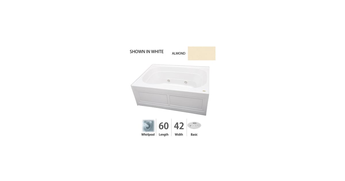 Jacuzzi SGS6042WCF2CHA 60" x 42" Signa® Drop In Three Wall Alcove ...