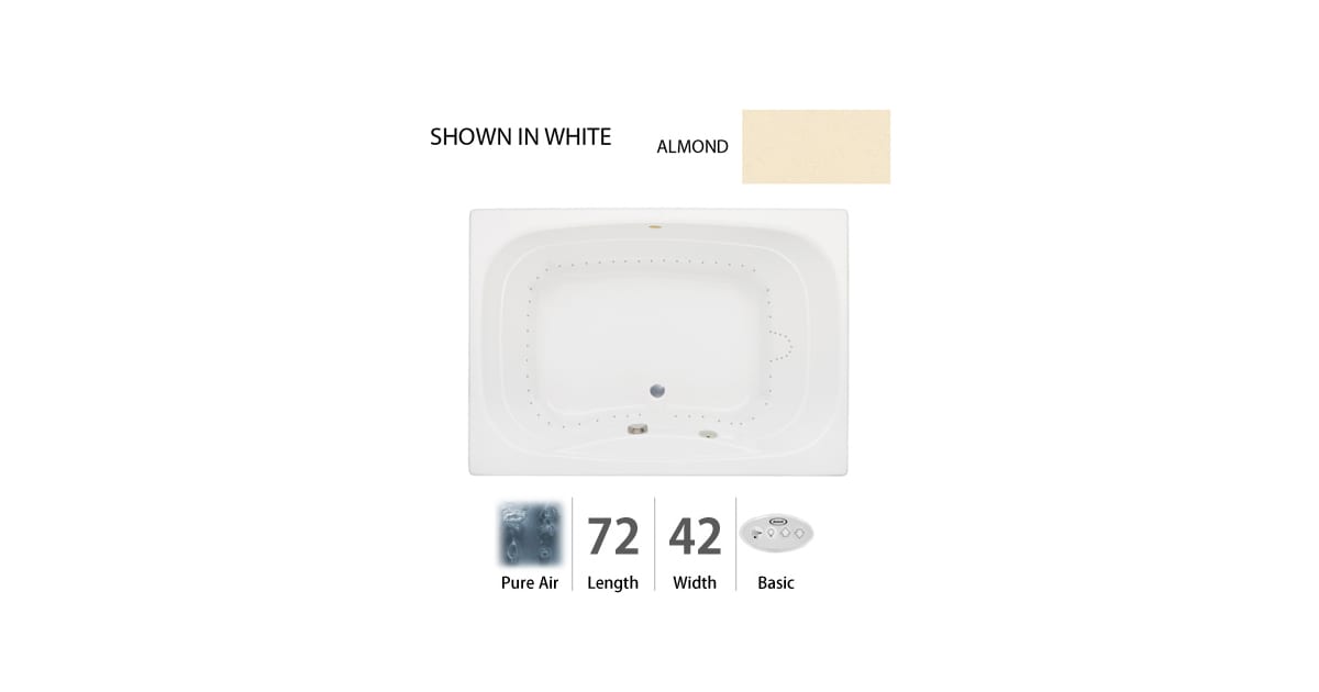 Jacuzzi SIG7242ACR2XXA 72" x 42" Signa® Drop In Comfort Pure Air ...
