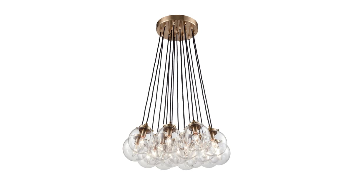 James Allan EP1863STNB Ellis 17 Light 29" Wide Multi Light Pendant with ...