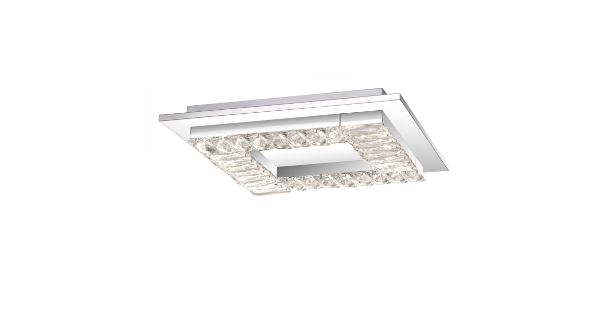 James Allan MVCF1235PC Curry Single Light 16" Wide Integrated LED Flush ...