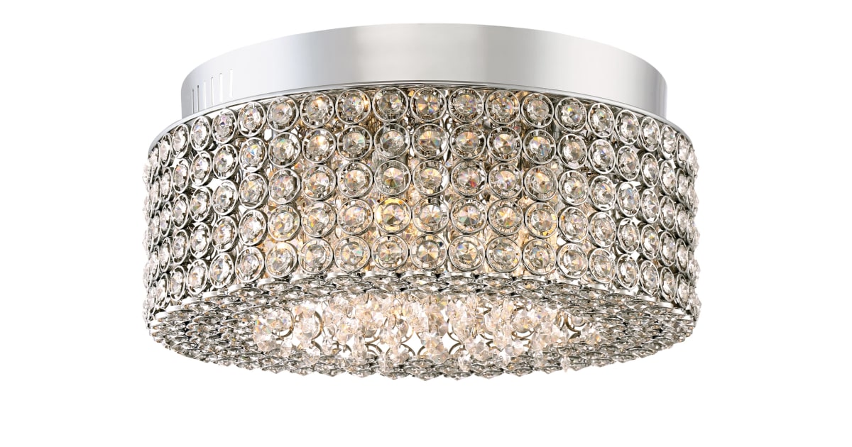 James Allan MVCF9844PC Curry 6 Light 16" Wide Flush Mount Ceiling ...