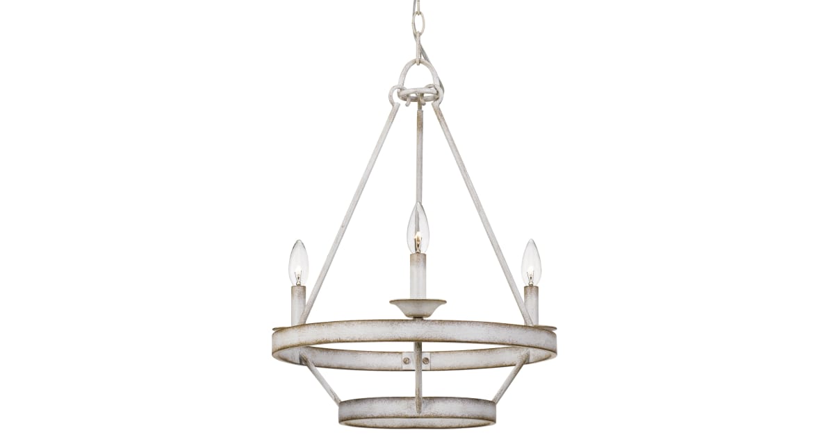 James Allan MVP800ANTWH Pender 3 Light 19" Wide Taper Candle Pendant ...