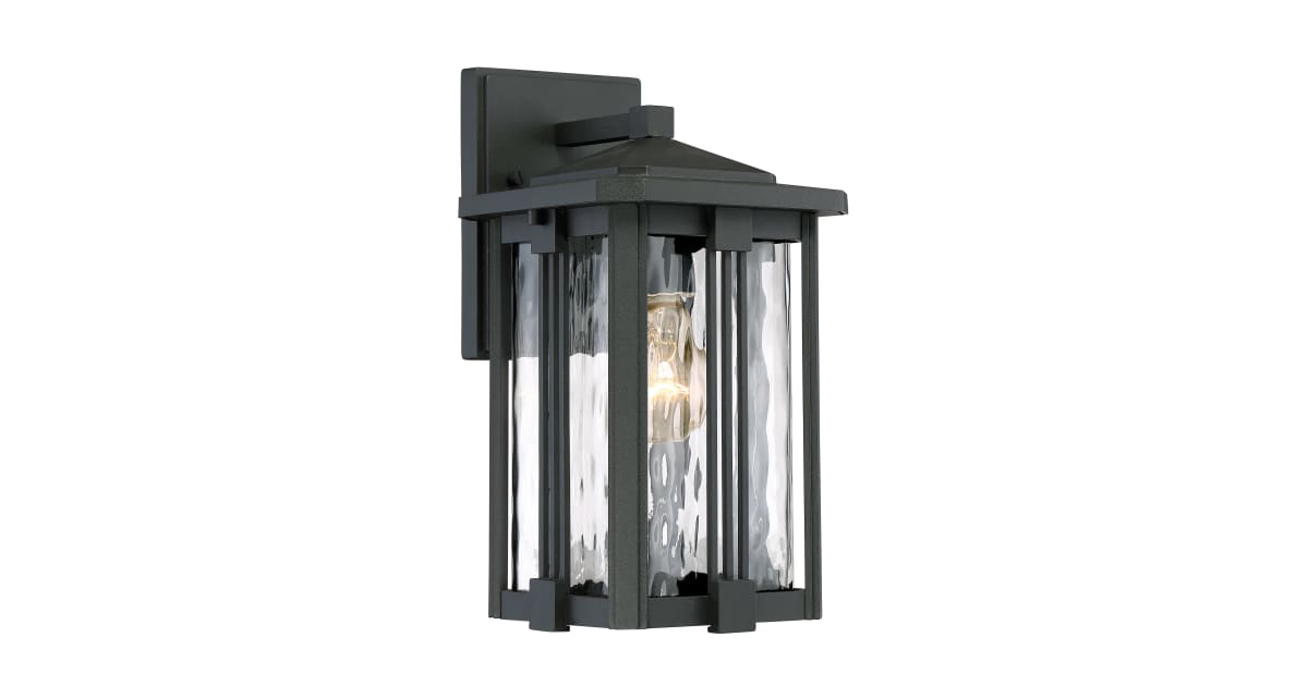 James Allan MVWS6446ETBLK Dundy Single Light 12" Tall Outdoor Lantern ...