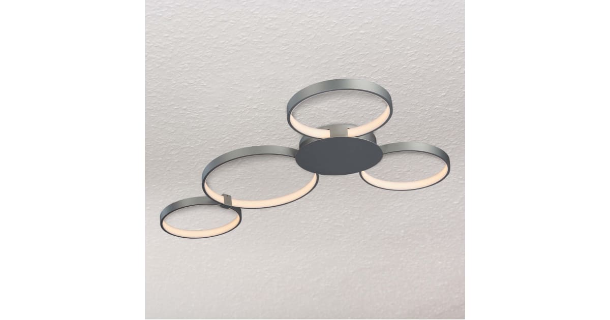James Allan VCF5290S Maya 4 Light 43" Wide Integrated LED Semi-Flush ...