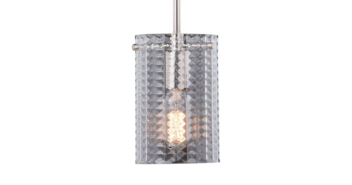 James Allan VXP65970SN Elliot 5" Wide Crystal Mini Pendant with Crystal ...