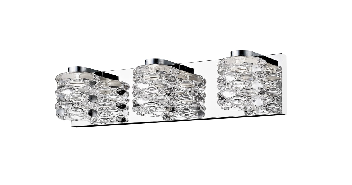 James Allan ZBF47319CH Estes 3 Light 20" Wide LED Vanity Light ...