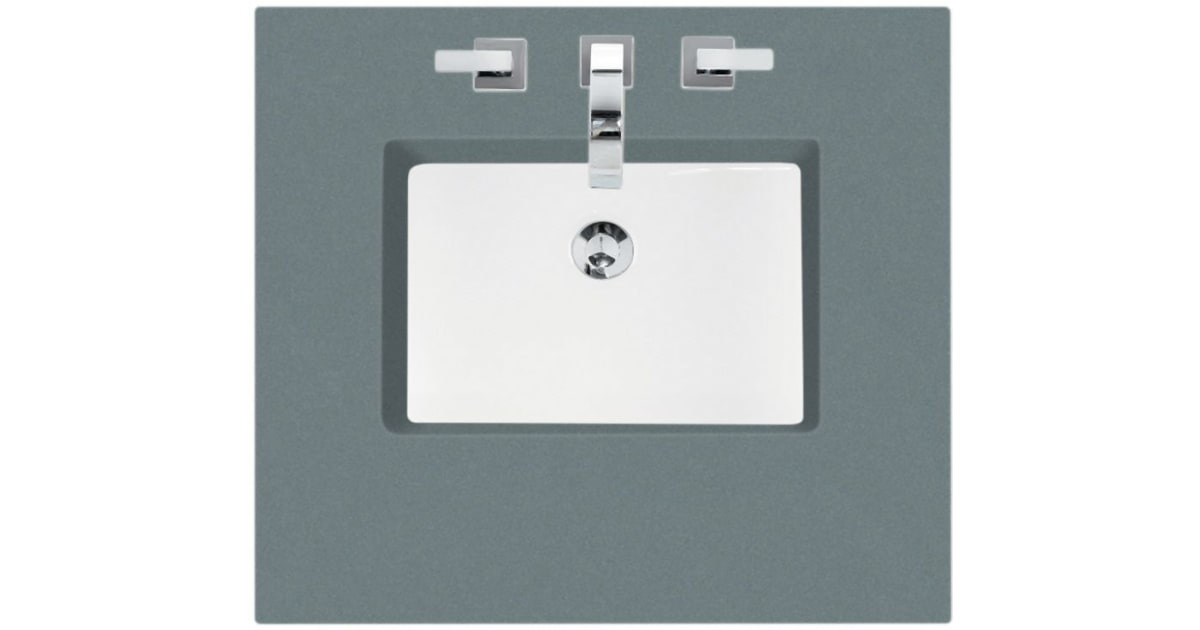 James Martin Vanities 050-S26-CBL-SNK 26" Stone Composite Vanity Top ...