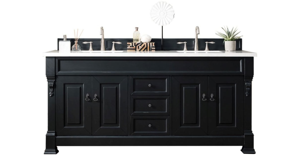 James Martin Vanities 147-114-5731-3CLW Brookfield 72" Free Standing ...