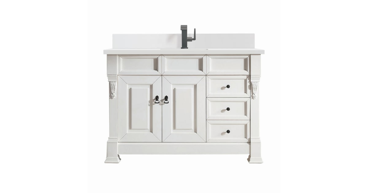 James Martin Vanities 147-V48-BW-1WZ Brookfield 48" Single Basin Wood ...
