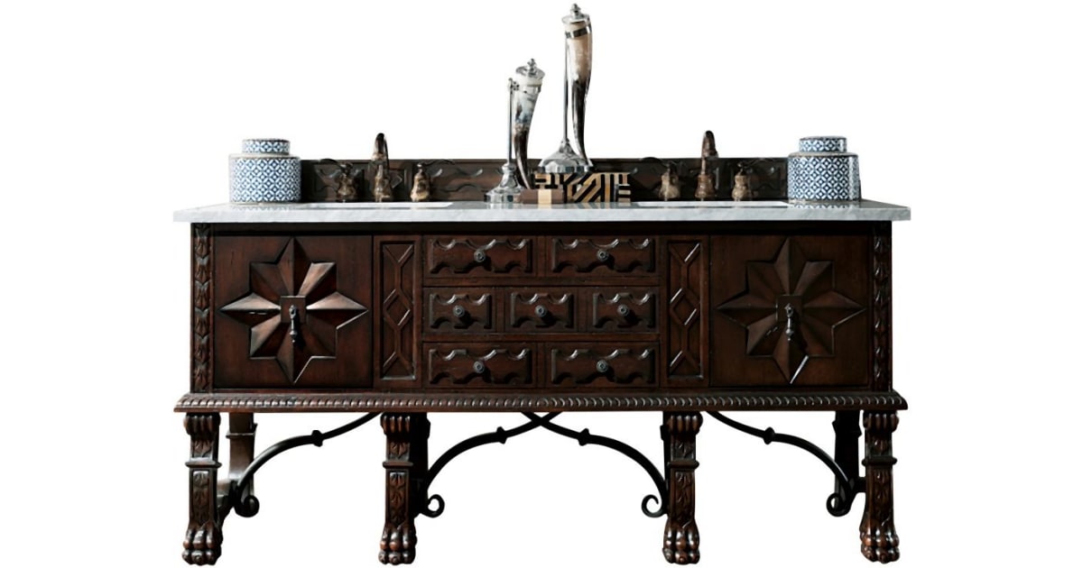 James Martin Vanities 150-V72-ANW-3CAR Balmoral 72" Free Standing ...
