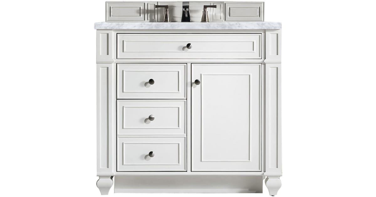 James Martin Vanities 157-V36-BW-3CAR Bristol 36" Free Standing Single ...